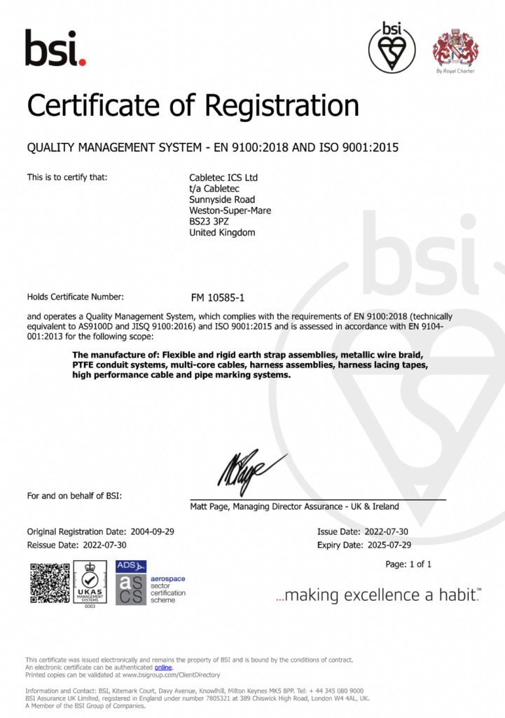 Approvals | Cabletec
